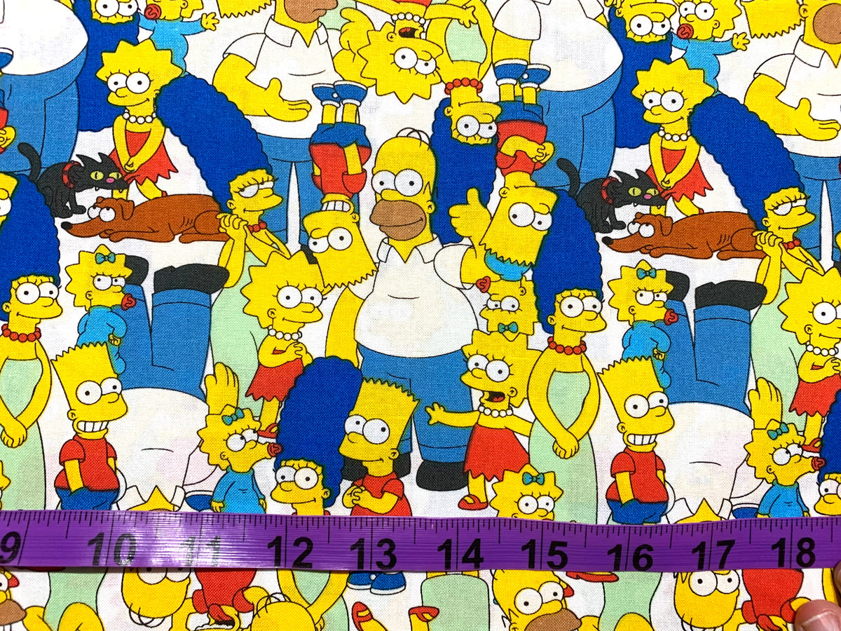 The Simpsons Multi Fabric - 1/2 Meter - Cotton Fabric – Les Tissus S.N.