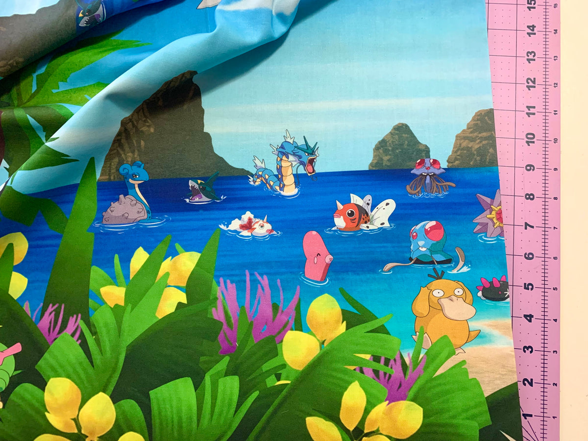 Sunny Day Pokemon Panel - Cotton Fabric – Les Tissus S.N.
